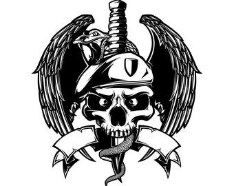 Special forces skull | Etsy