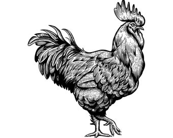 Rooster svg | Etsy