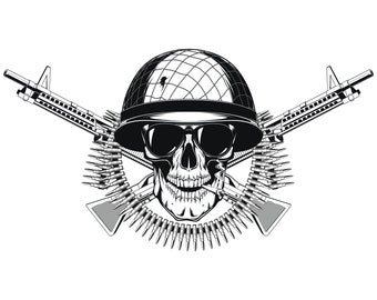 Special forces skull | Etsy