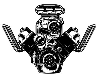 Hot rod silhouette | Etsy