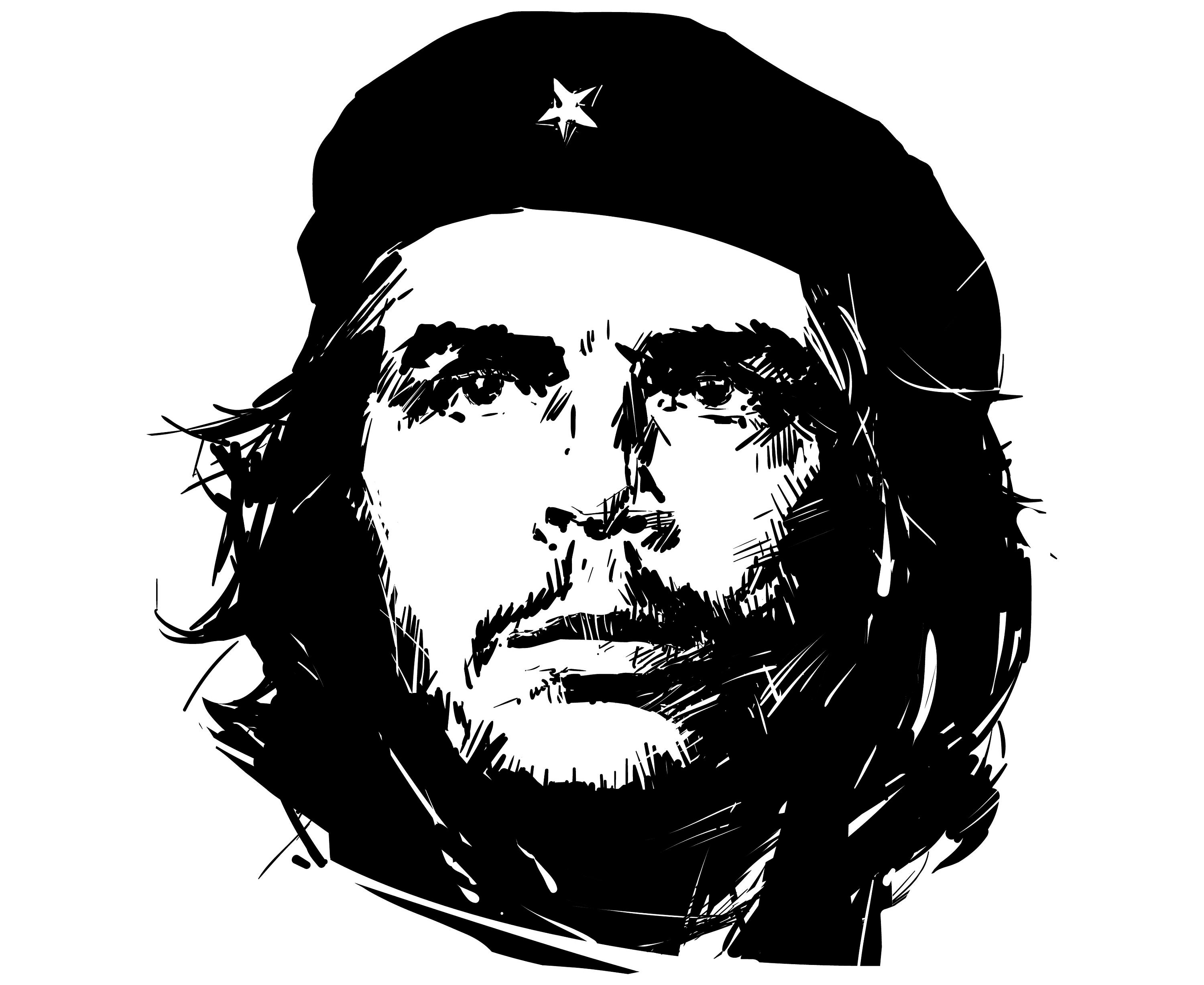 Che Guevara Ernesto El Che pochoir dessiné à la main SVG | Etsy