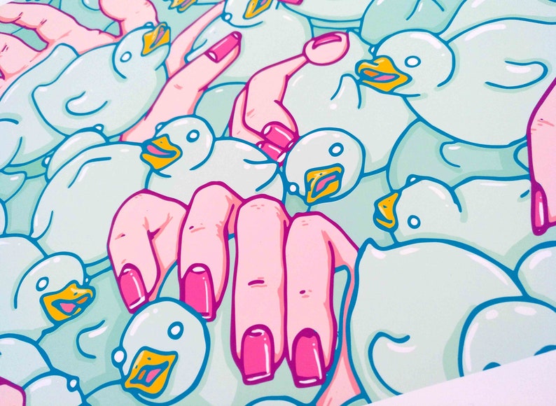 Duckies Limited Edition Gicleé Print Wall Art Digital - Etsy