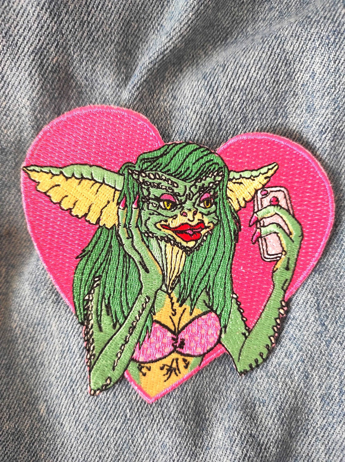 Greta the Gremlin Embroidered Patch Iron on or Sew on | Etsy