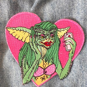 Greta the Gremlin Embroidered Patch | Iron-on Sew-on Applique - Etsy