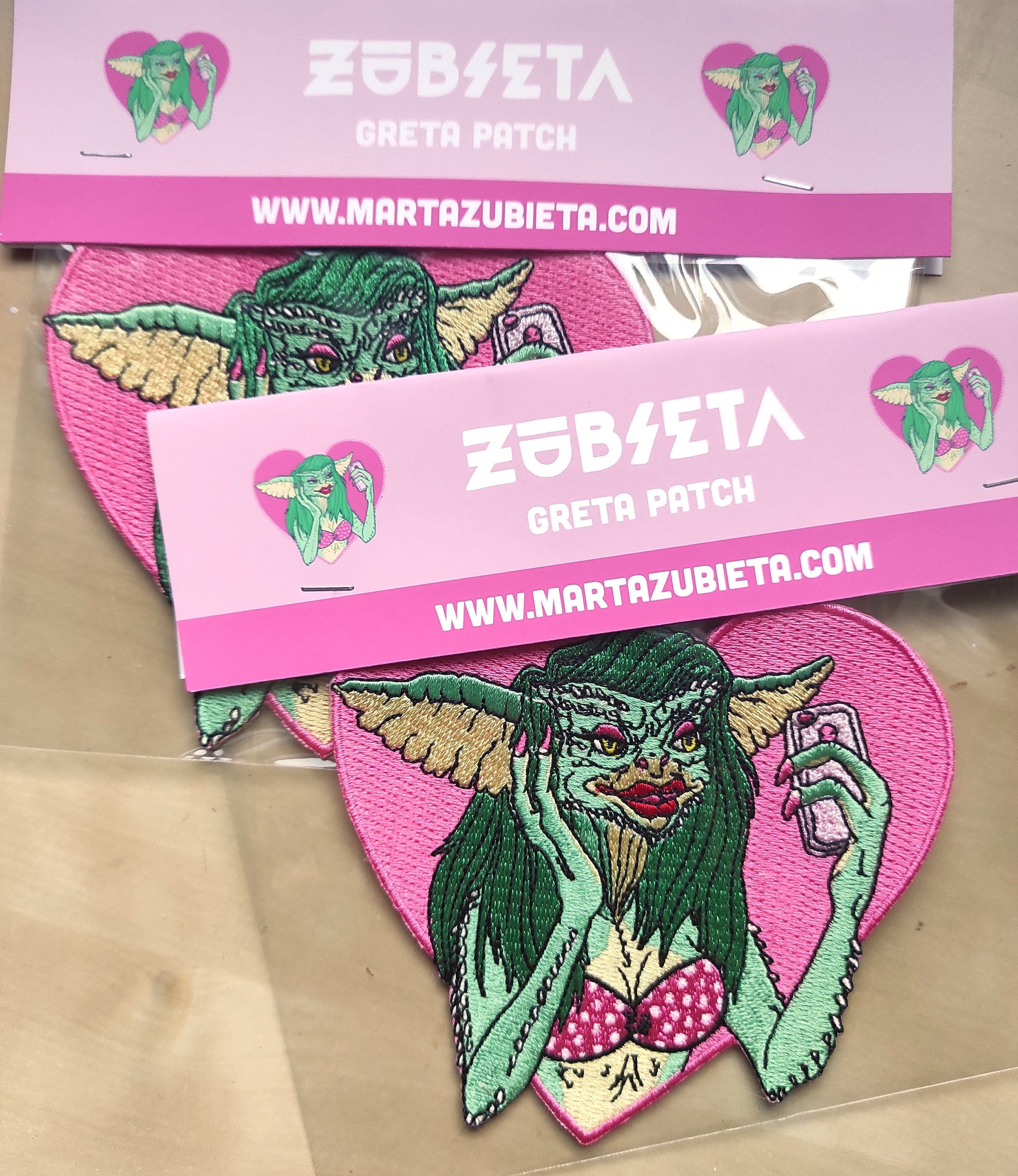 Greta the Gremlin Embroidered Patch Iron on or Sew on | Etsy