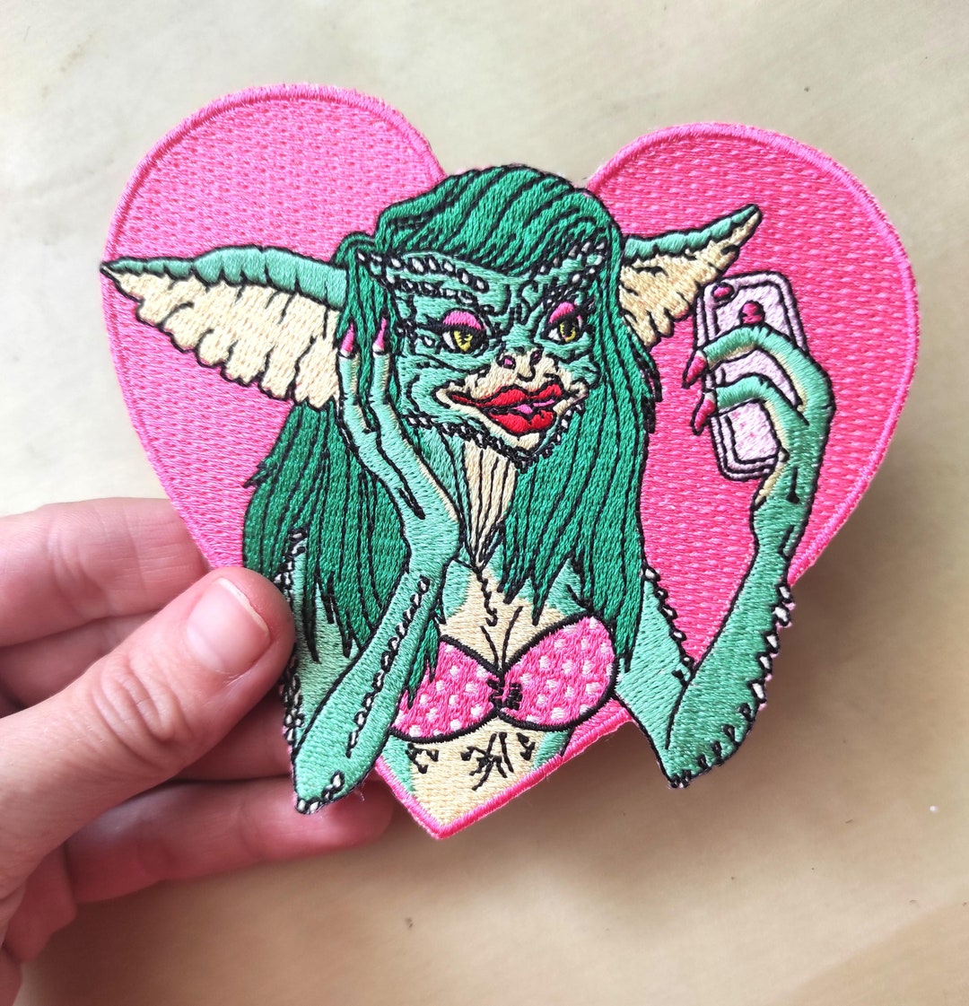 Greta the Gremlin Embroidered Patch | Iron-on Sew-on Applique - Etsy