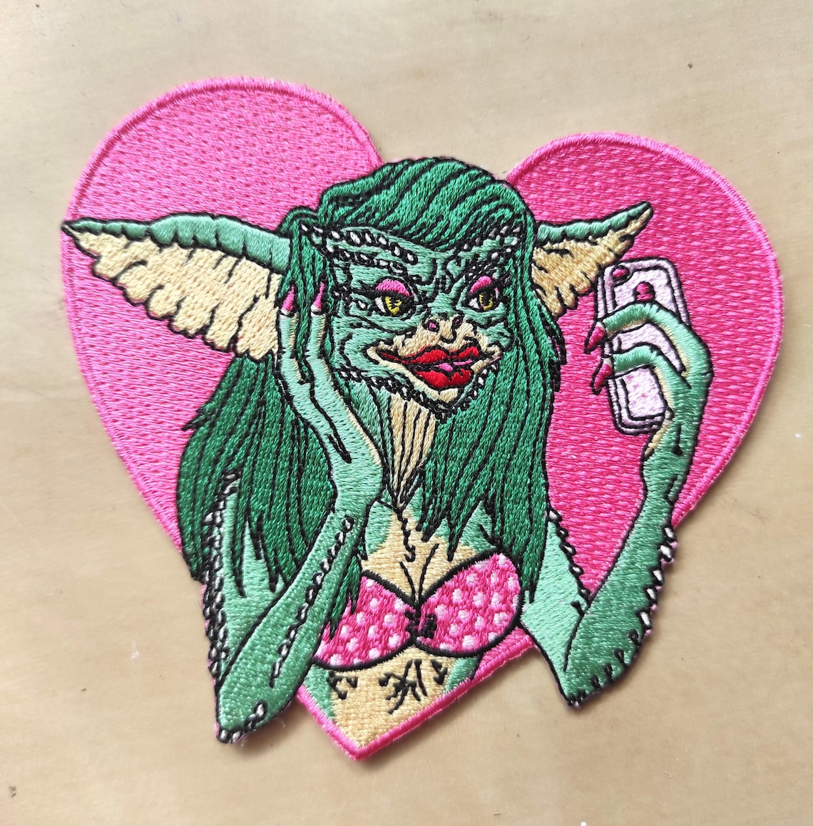 Greta the Gremlin Embroidered Patch Iron on or Sew on | Etsy