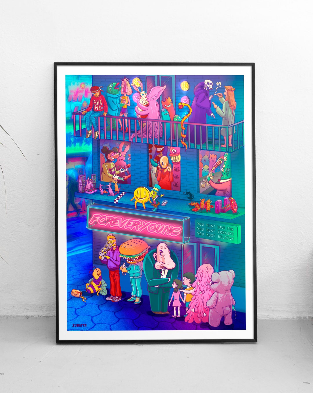 The Club. Limited Edition Giclee Art Print: Lowbrow Pop Surrealism ...