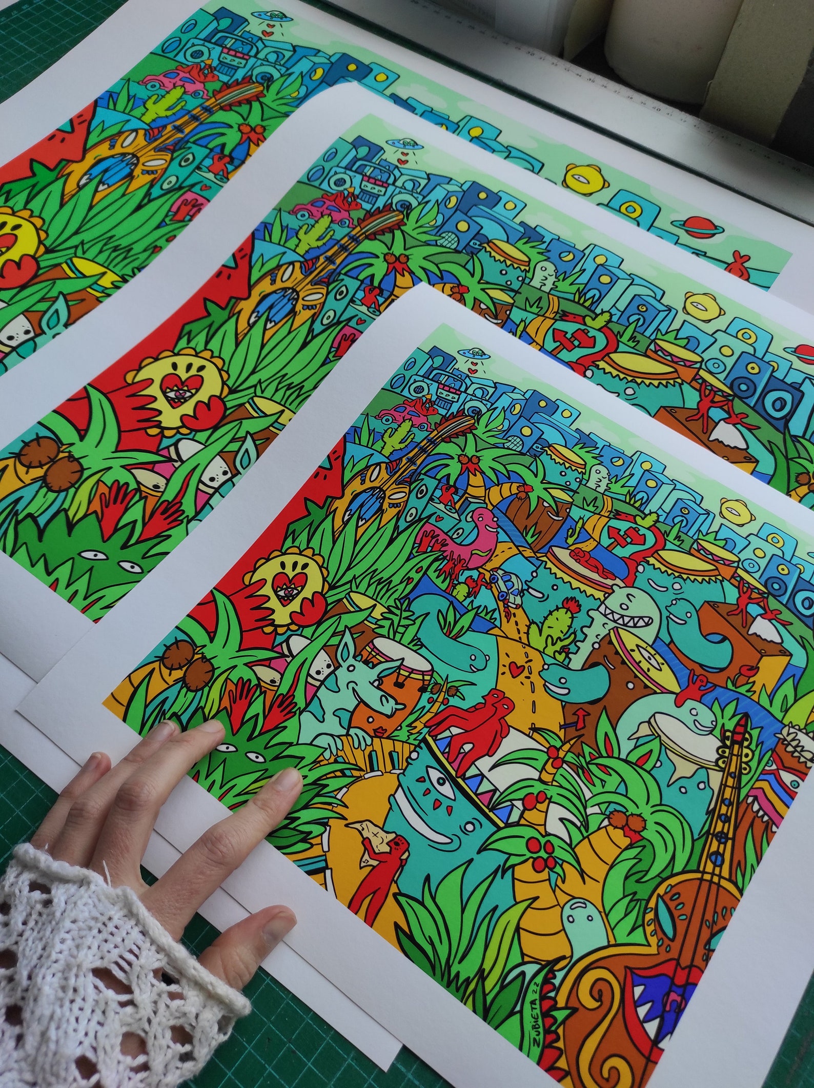 Bongo City: Brasil Tropical Jungle Square Wall Art II Art Giclée Print ...