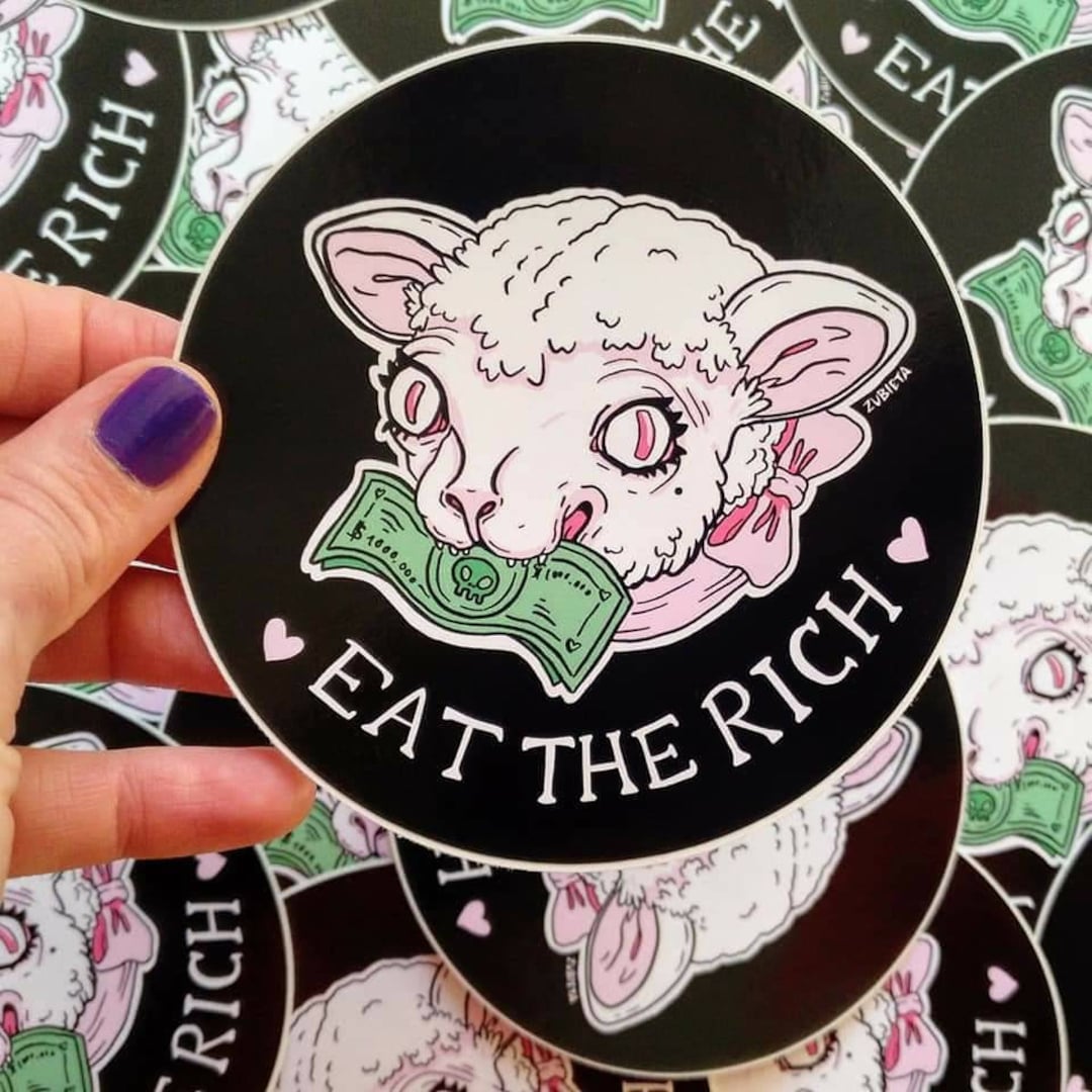 Eat the Rich Sticker - Etsy