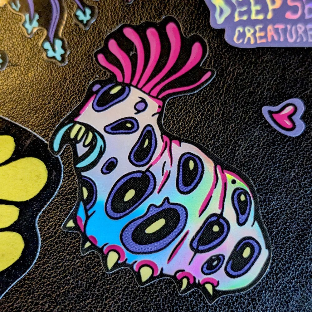 Deep Sea Creatures Holographic Sticker Sheet: Ocean Life Stickers - Etsy
