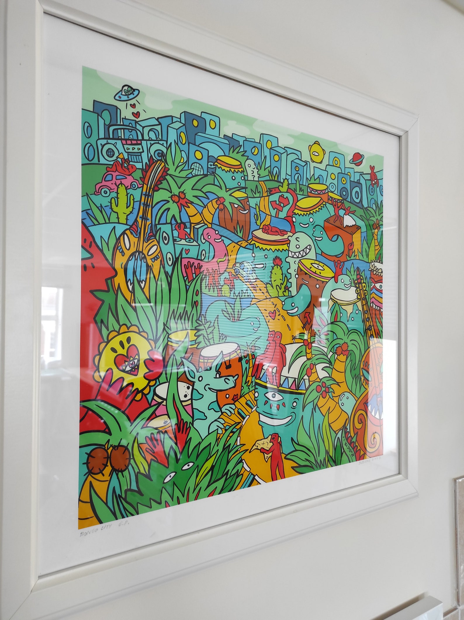 Bongo City: Brasil Tropical Jungle Square Wall Art II Art Giclée Print ...