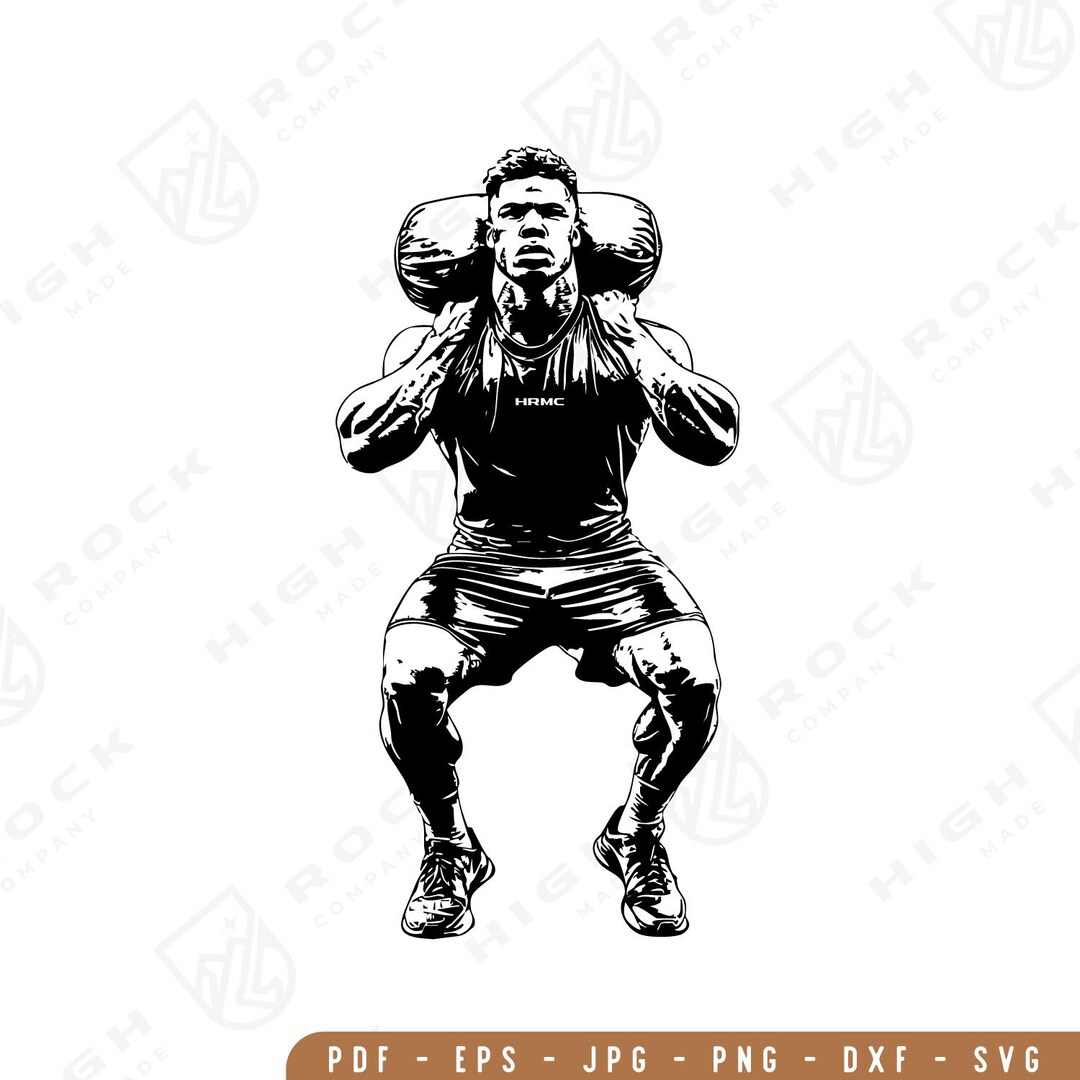 Hybrid Athlete SVG, Hyrox Svg, Athlete Svg, Fitness Clip Art - Etsy