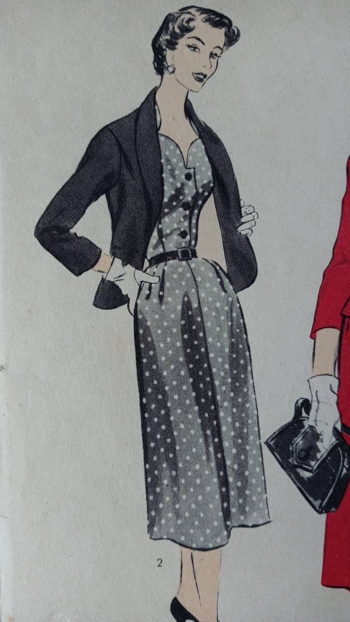 1940s Sewing Pattern for Fitted Jacket and Skirt Complete | Etsy