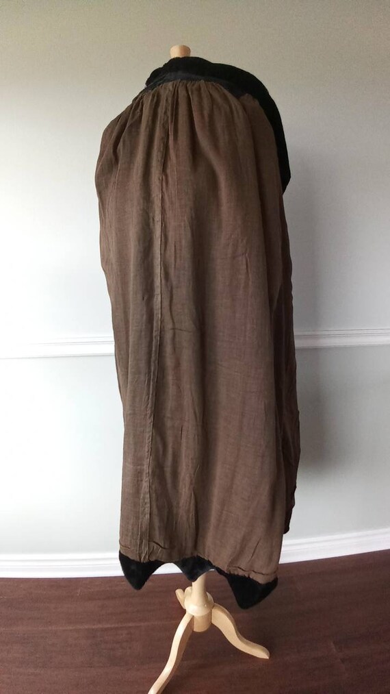 Early 1900s Mohair Cape with Sawtooth Hem | Extraordi… - Gem
