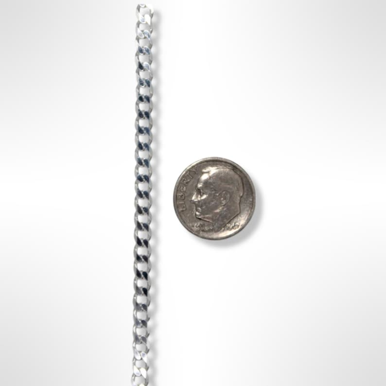 925 Italy SOLID Sterling Silver CURB Link Chain Bracelet 7"-10" - Etsy