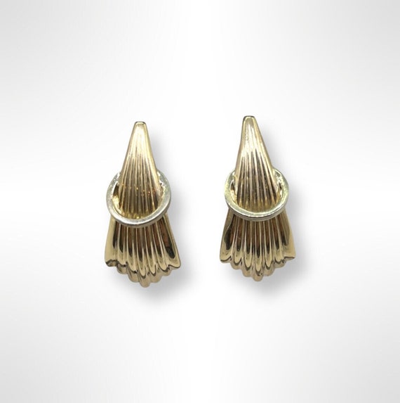 vintage 14k gold fan - Gem