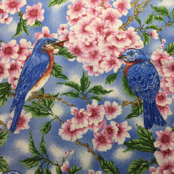 Bluebird Fabric - Etsy