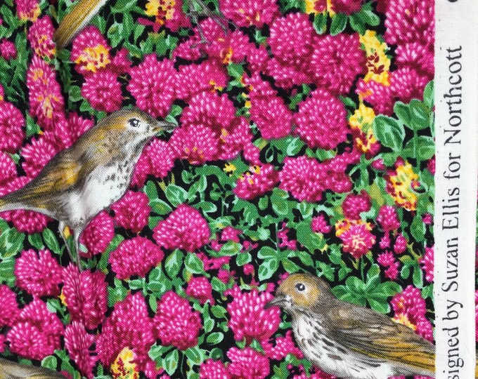 Hermit Thrush Fabric, Vermont State Bird, 100% Cotton (one Half Yard ...