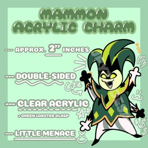 Mammon Helluva Boss Inspired 2'' Keychain - Etsy