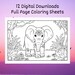 Elephant Animal Coloring Pages Coloring Printable Coloring Book Jungle ...