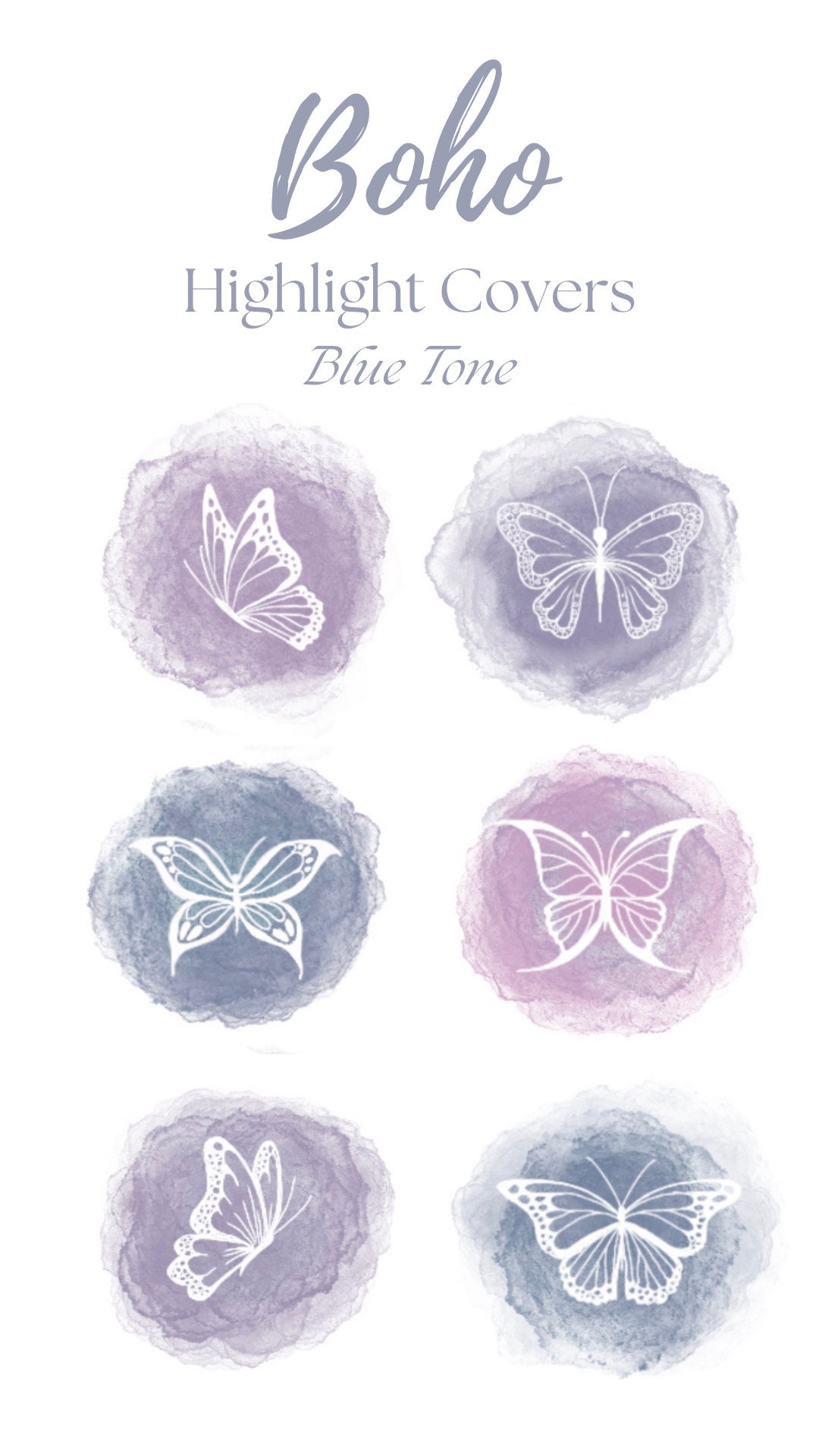 Minimal Boho Highlight Covers / Digital / Social Media / Instagram ...