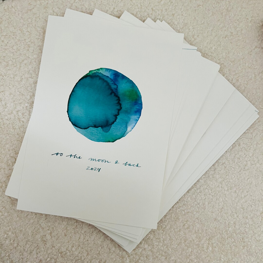 Maan kalender 2024 Jaarkalender maand kalender moon A5 - Etsy Nederland