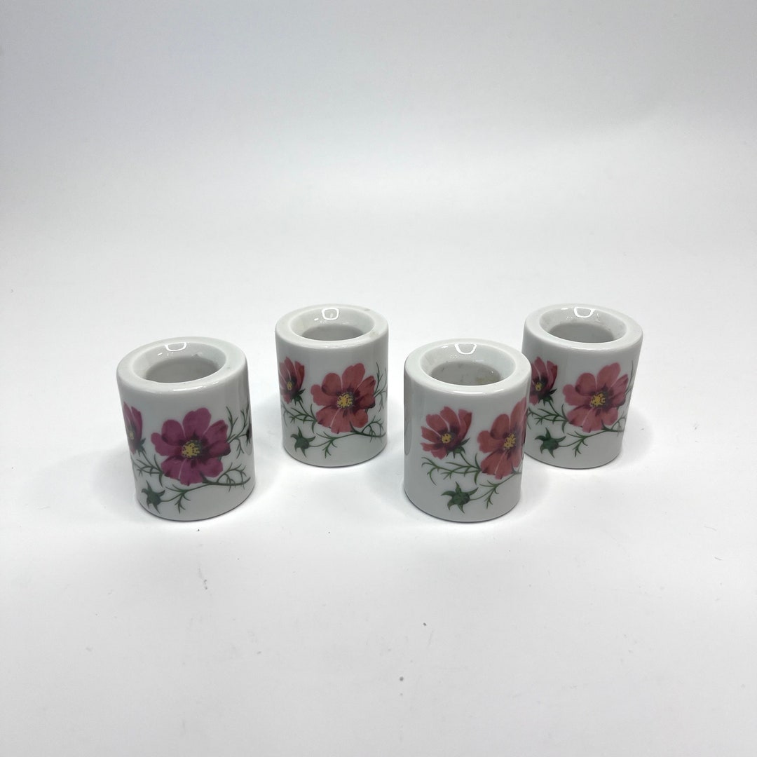 Set of 4 Funny Design Made in West Germany Porcelain Candle Holders - Etsy