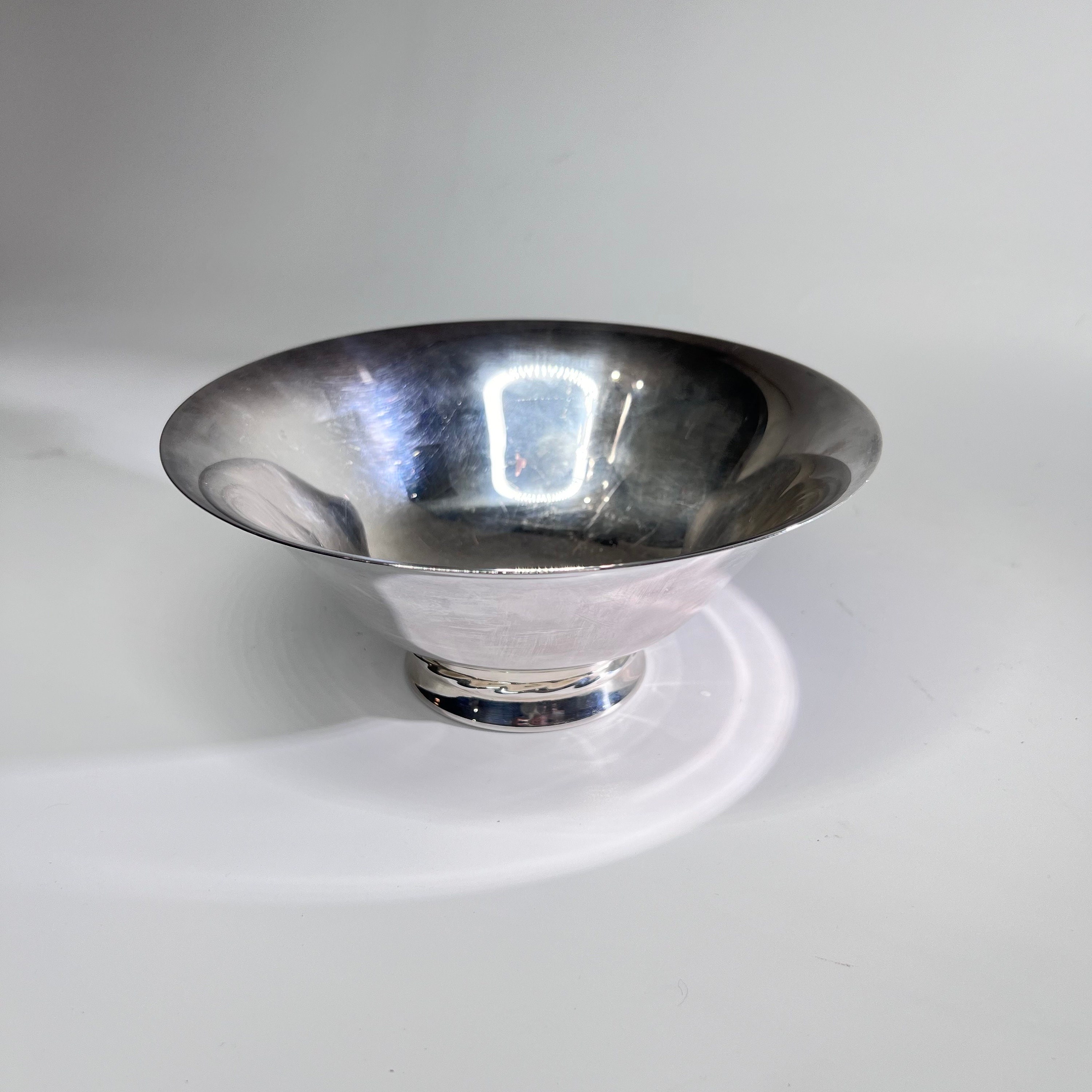 Vintage Footed Silver Plated Bowl - Etsy