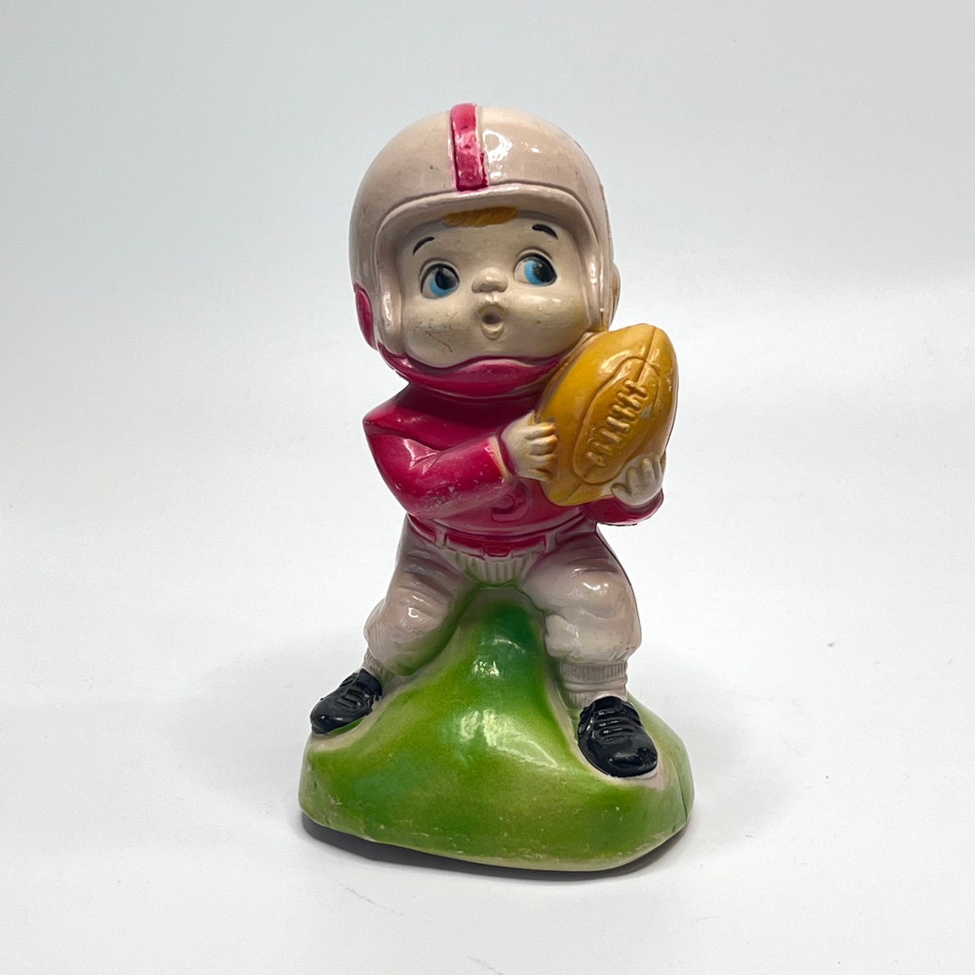 Vintage Plastic Young Football Player Money Bank - Etsy