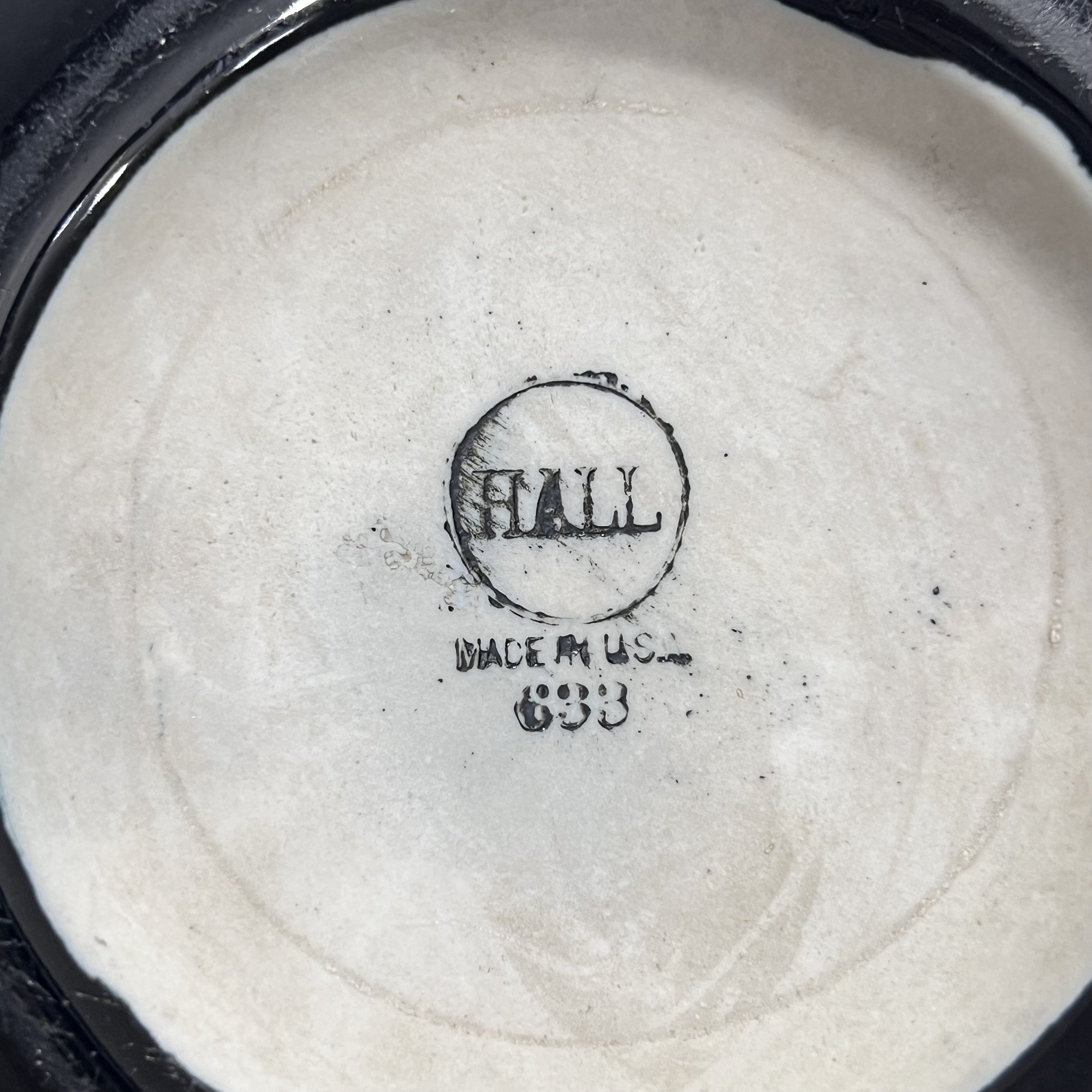 HALL Ceramic Black Pitcher 633 - Etsy