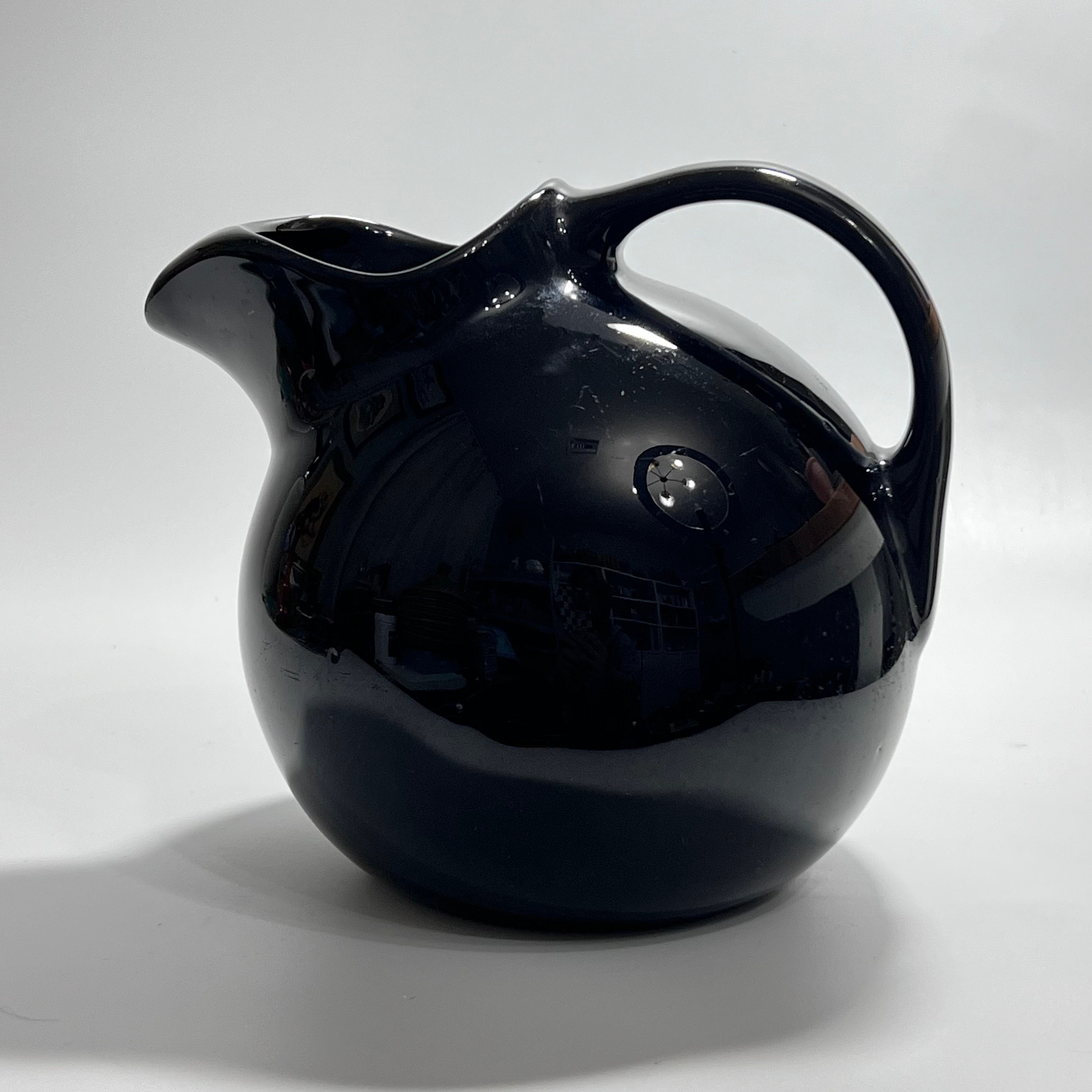 HALL Ceramic Black Pitcher 633 - Etsy
