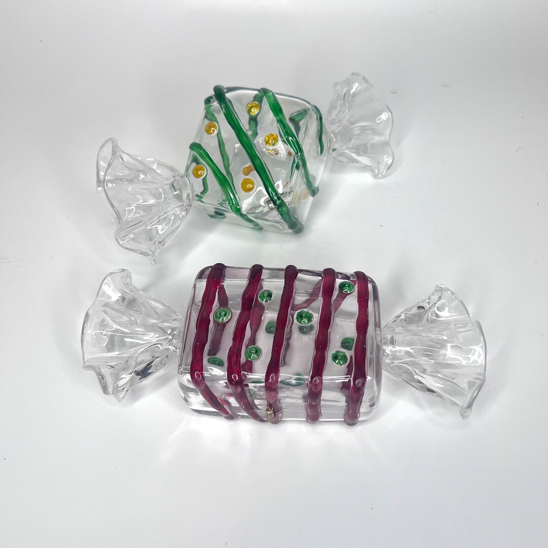 Set of Two Lucite Candy Shaped Boxes - Etsy