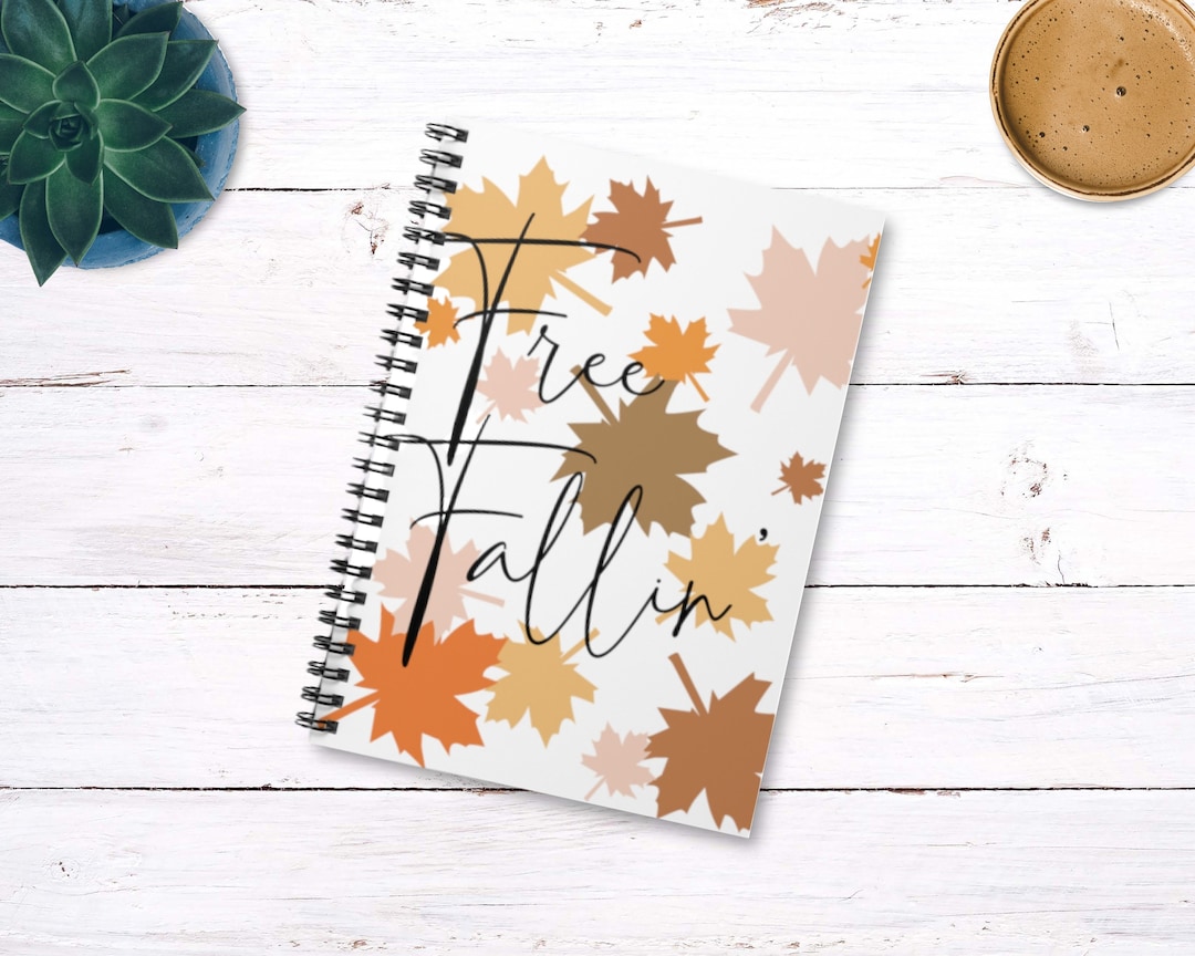 Free Fallin' Softcover Spiral Notebook Journal Blank Lined Pages - Etsy