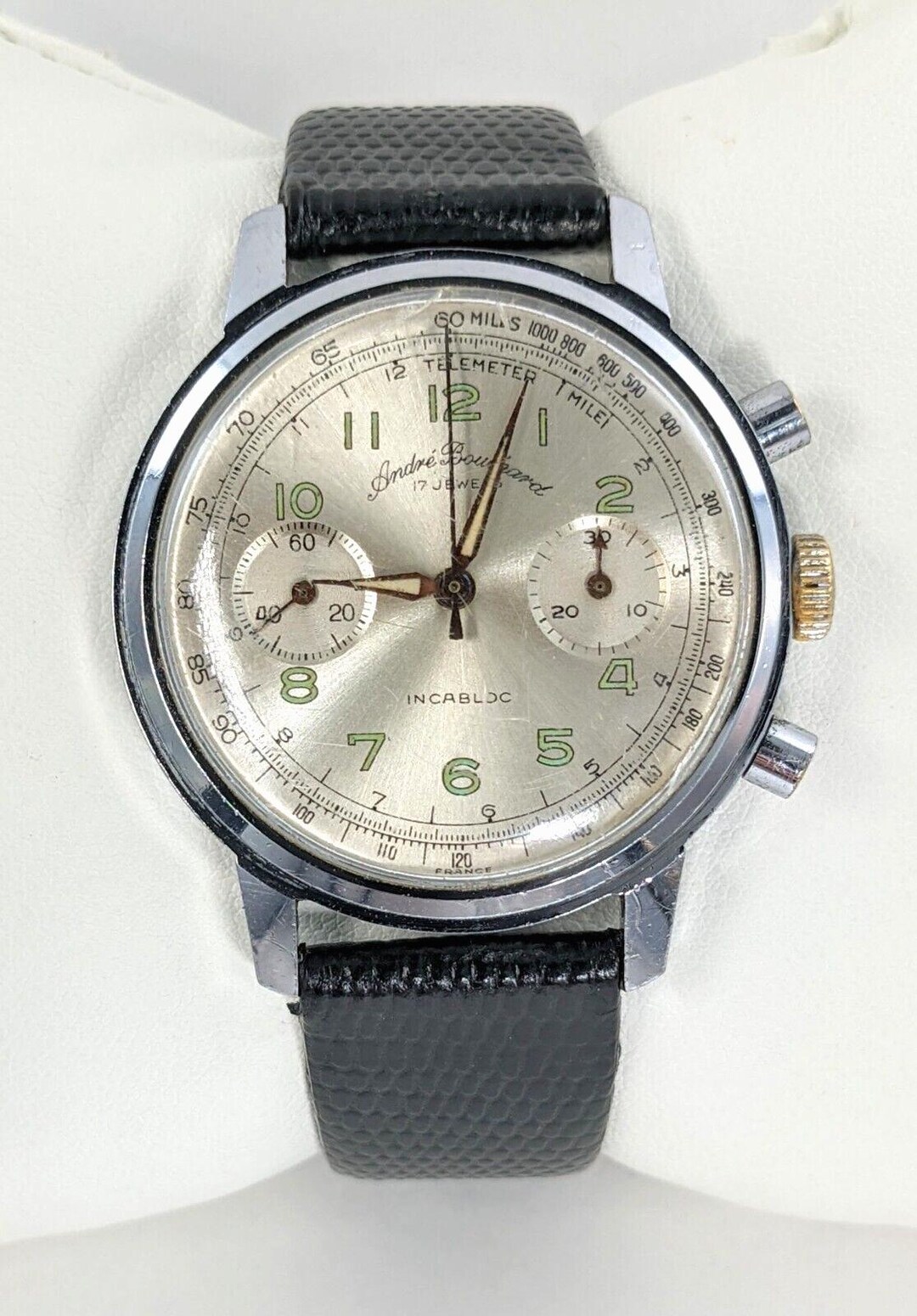 Vintage Andre Bouchard Chronograph 17 Jewels Manual Wind - Etsy