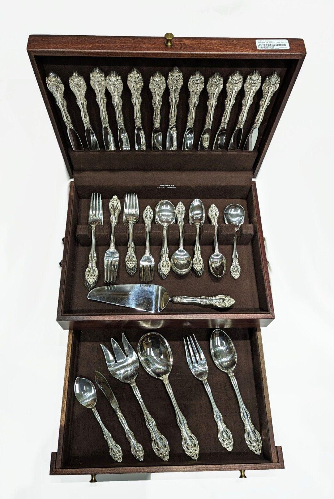 Gorham La Scala Sterling Silver Flatware Set 68pc Service for 12 Circa ...