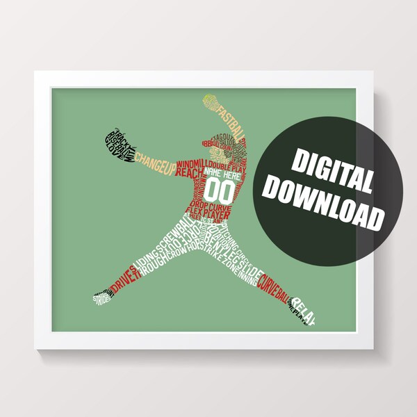 Softball Art - Etsy