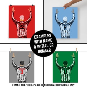 Personalized Football Referee Word Art Print: Custom Letter, Name ...