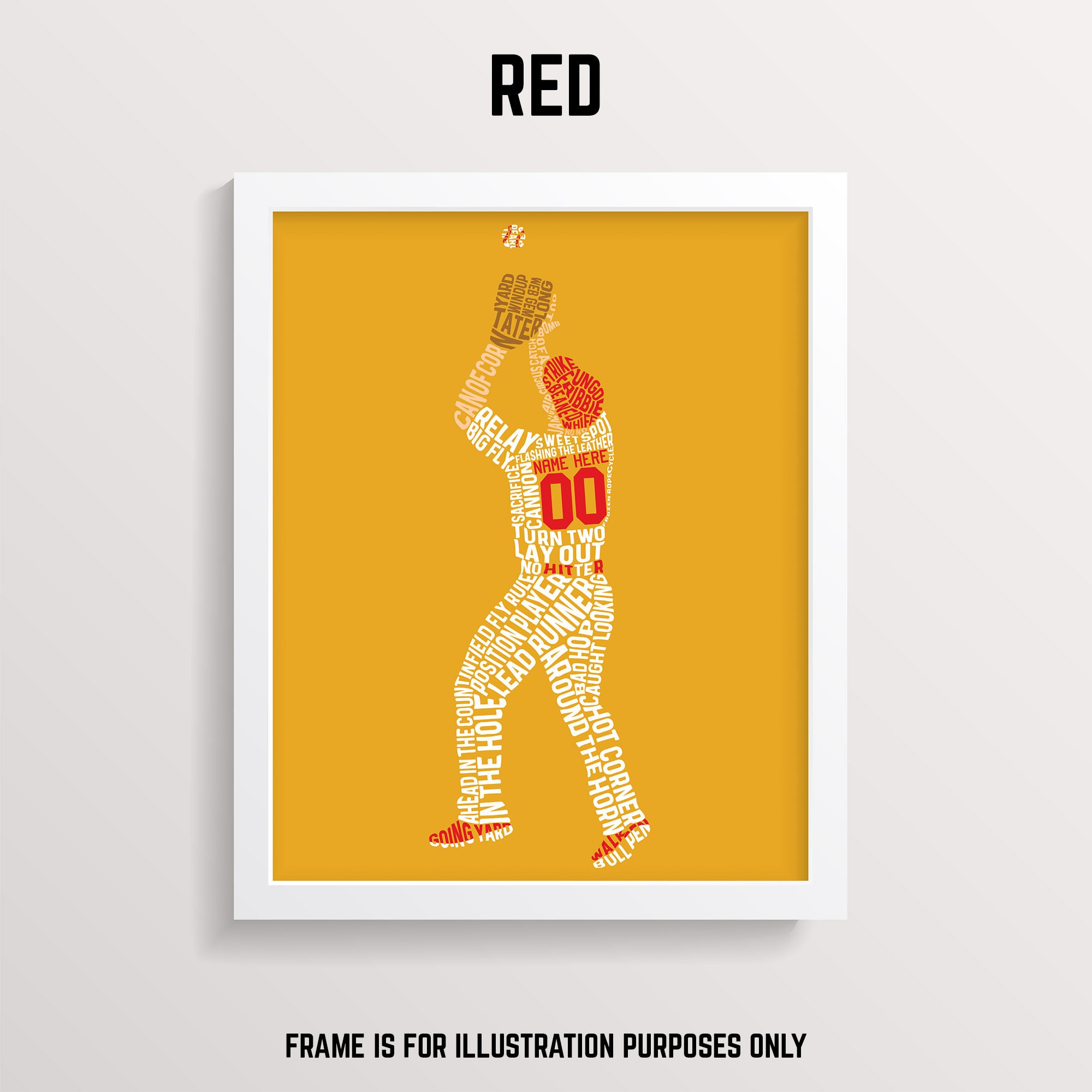 Baseball Player Word Art Printable Downloadable Digital - Etsy