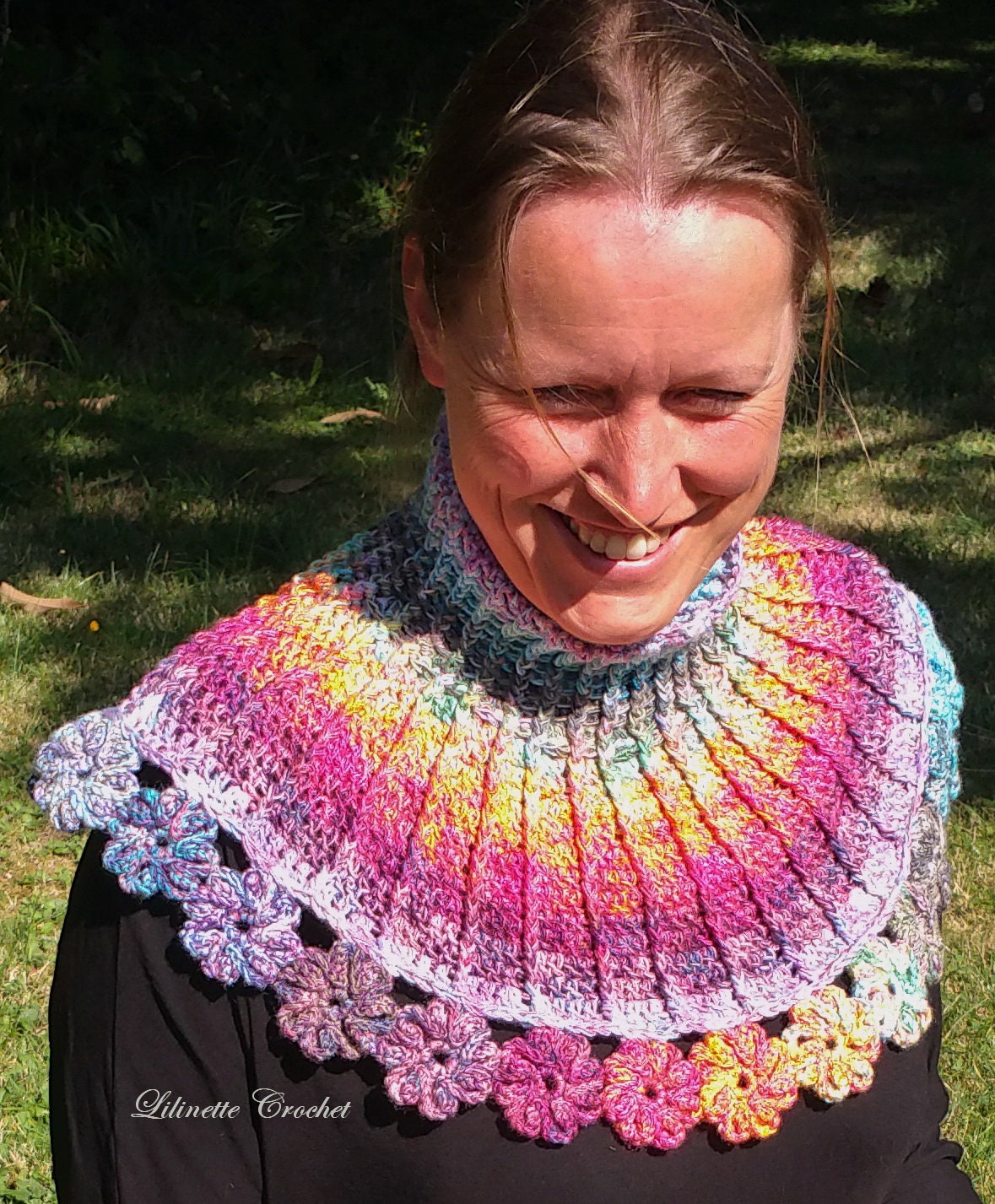 Collar Cowl Capelet Crochet Pattern Instant PDF Download, English ...