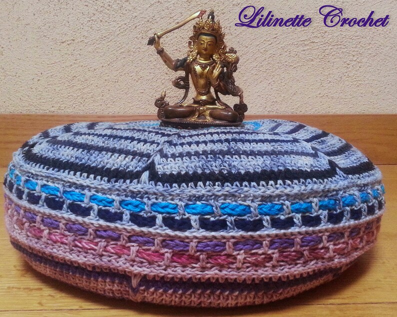 Wisdom & Compassion Crochet Meditation Cushion Pattern, English, House ...