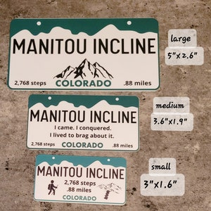 STICKER of Manitou Incline, Vinyl STICKER, Colorado License Plate ...