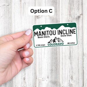 STICKER of Manitou Incline, Vinyl STICKER, Colorado License Plate ...