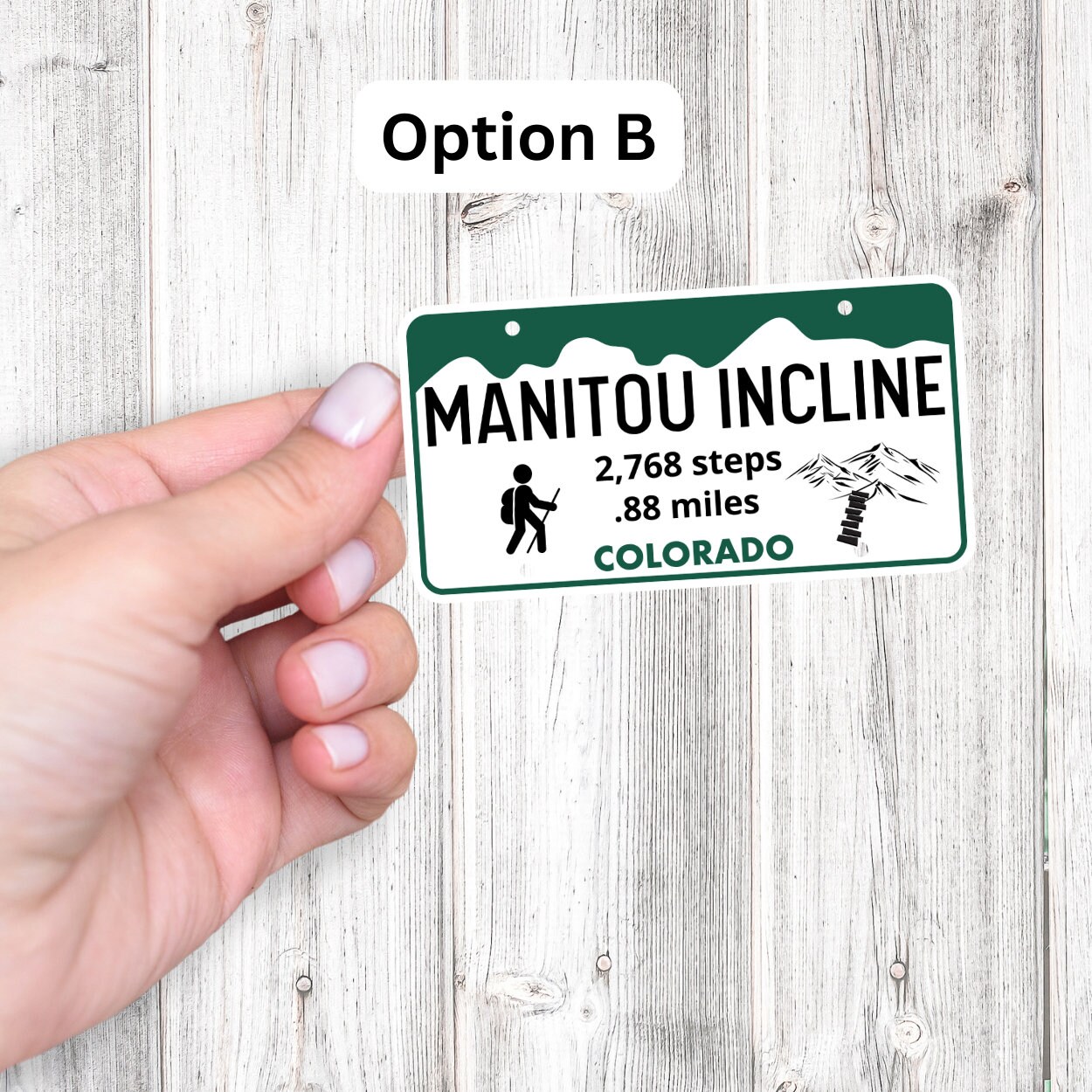 STICKER of Manitou Incline, Vinyl STICKER, Colorado License Plate ...