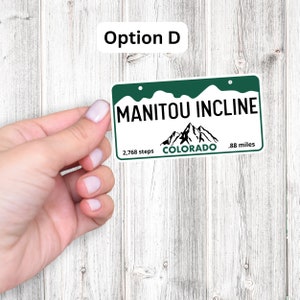 STICKER of Manitou Incline, Vinyl STICKER, Colorado License Plate ...