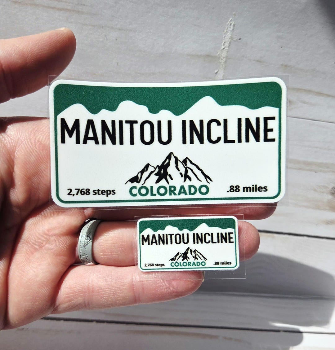 NEW UV Permasticker Decal of Manitou Incline, Updated Weatherproof ...