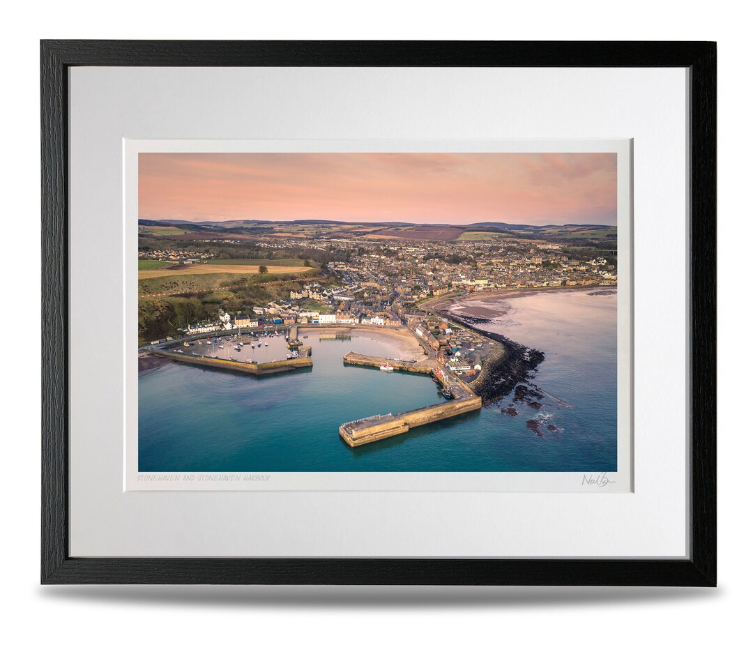 Stonehaven Harbour Aberdeenshire Scotland A3 50x40cm Framed Scottish ...