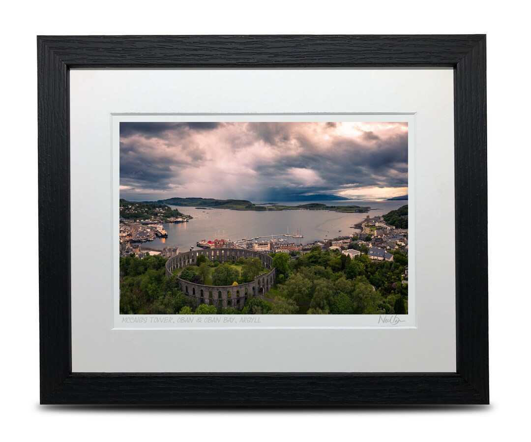Mccaig's Tower, Oban & Oban Bay, Argyll, Scotland A5 10 X 8 Framed ...