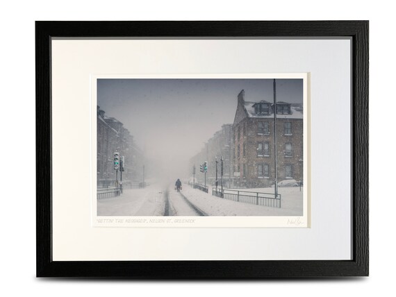 Tenement Snow Scene Greenock Scotland A4 40x30cm Framed - Etsy