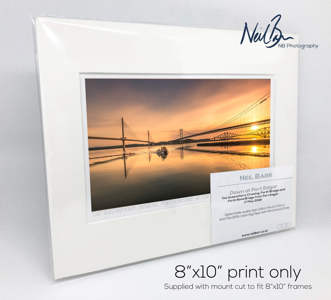 Queensferry Crossing & Forth Bridges From Port Edgar Scotland - A5 (10 ...